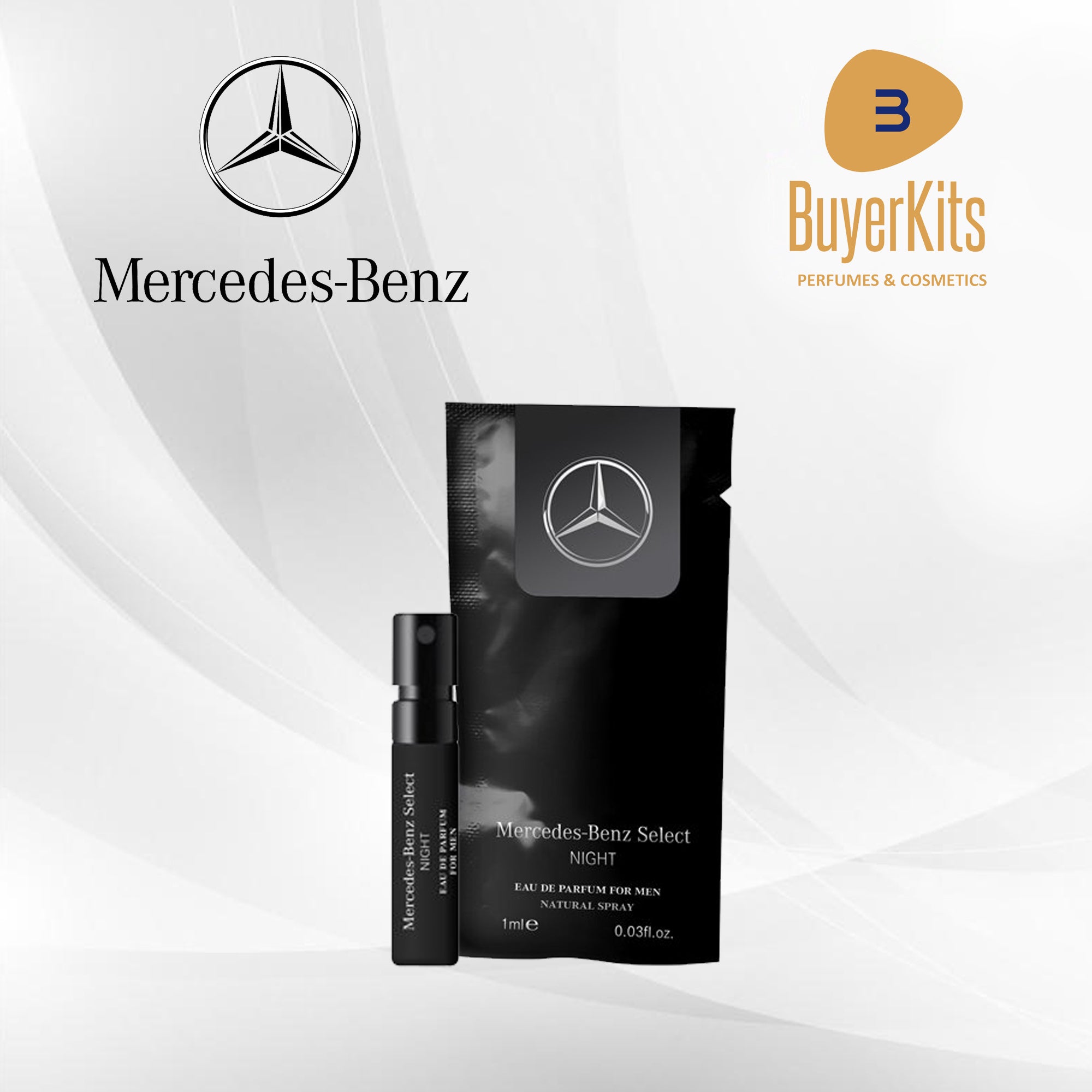 MERCEDES-BENZ SELECT NIGHT EDP 1ML VIAL PERFUME – Buyerkits
